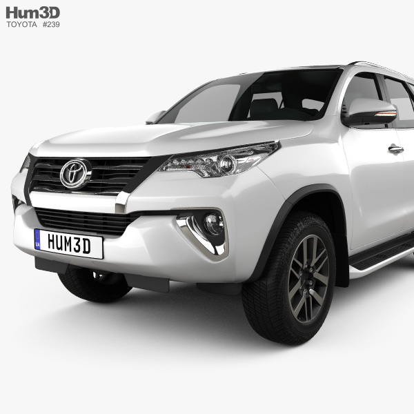 Toyota Fortuner 2019 3D model - Download Crossover SUV on 3DModels.org