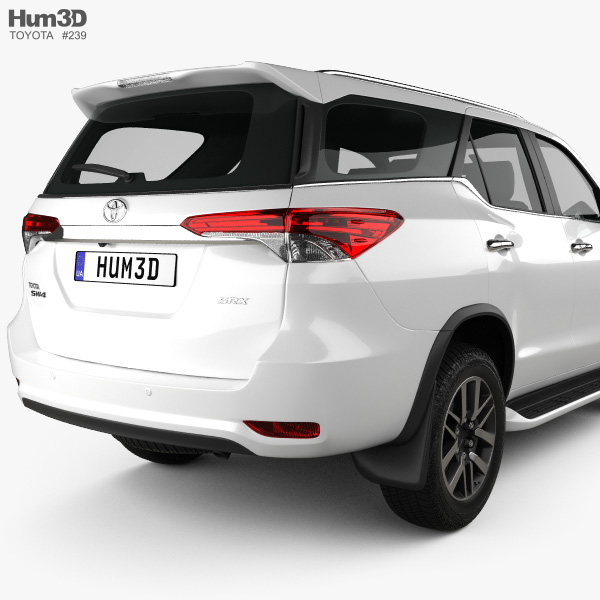 Toyota Fortuner 2019 3D model - Download Crossover SUV on 3DModels.org