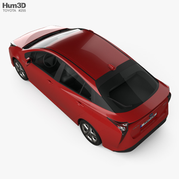 Toyota Prius 2018 3D model - Download Hatchback on 3DModels.org