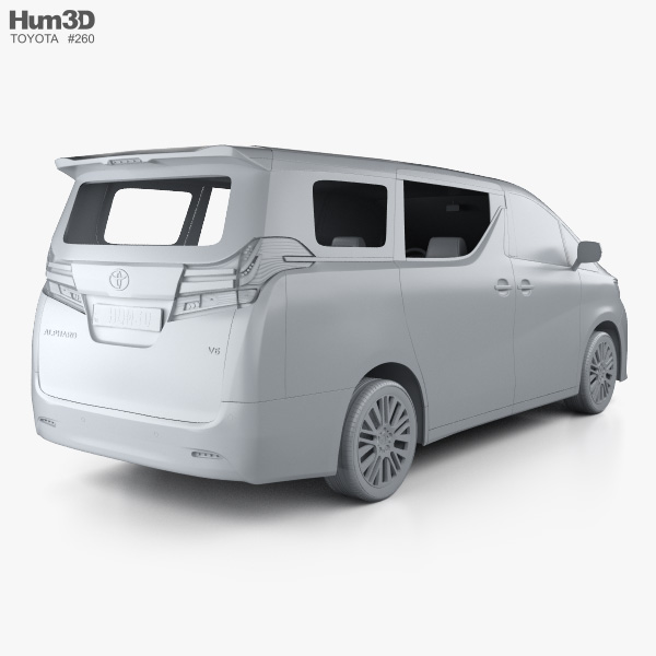 Toyota Alphard (CIS) 2018 3D model - Download Van on 3DModels.org