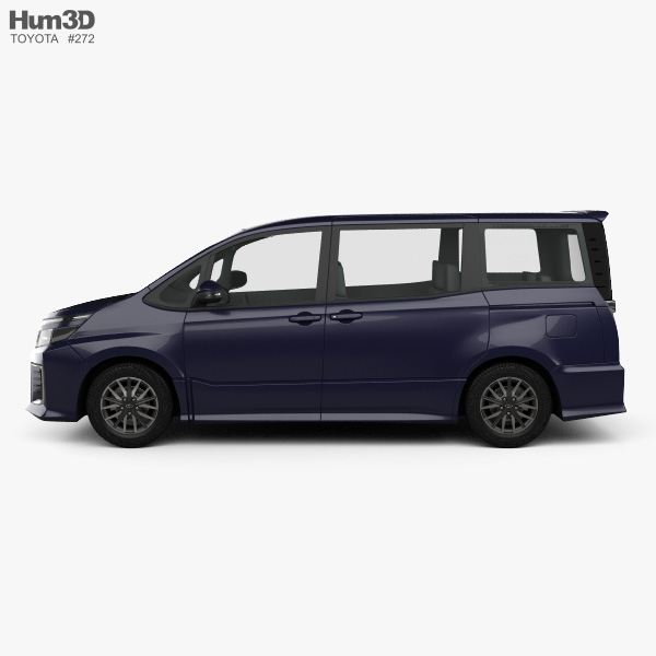 Toyota Voxy ZS 2017 3D model - Download Van on 3DModels.org