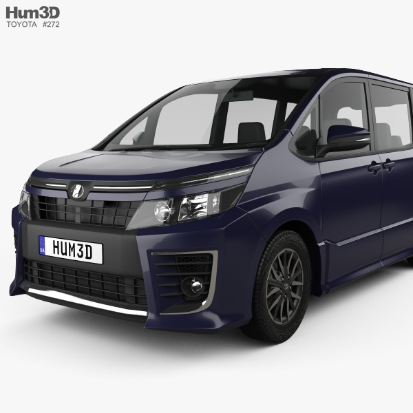Toyota Voxy ZS 2017 3D model - Download Van on 3DModels.org