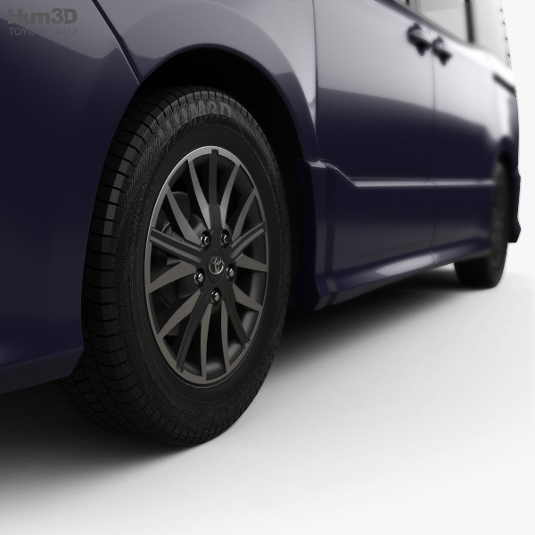 Toyota Voxy ZS 2017 3D model - Download Van on 3DModels.org