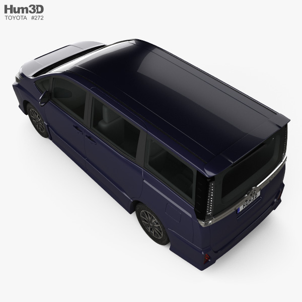 Toyota Voxy ZS 2017 3D model - Download Van on 3DModels.org