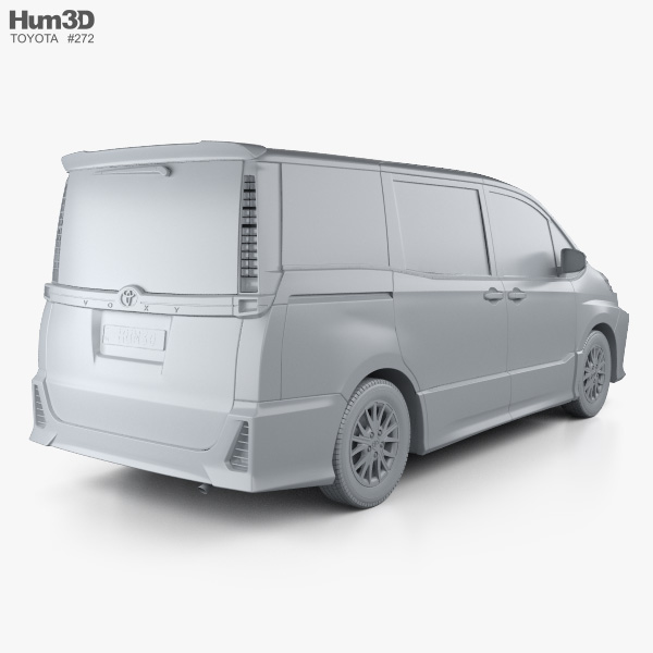 Toyota Voxy ZS 2017 3D model - Download Van on 3DModels.org