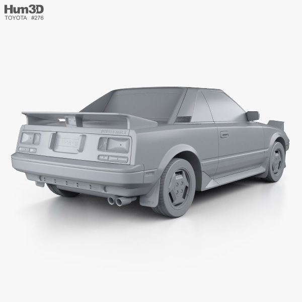 Toyota MR2 1984 3D model - Download Sports car on 3DModels.org