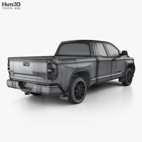 Toyota Tundra Double Cab TRD Pro 2017 3D model - Download Pickup on ...