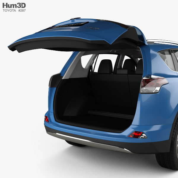 Toyota RAV4 hybrid with HQ interior 2019 3D model - Download Crossover ...