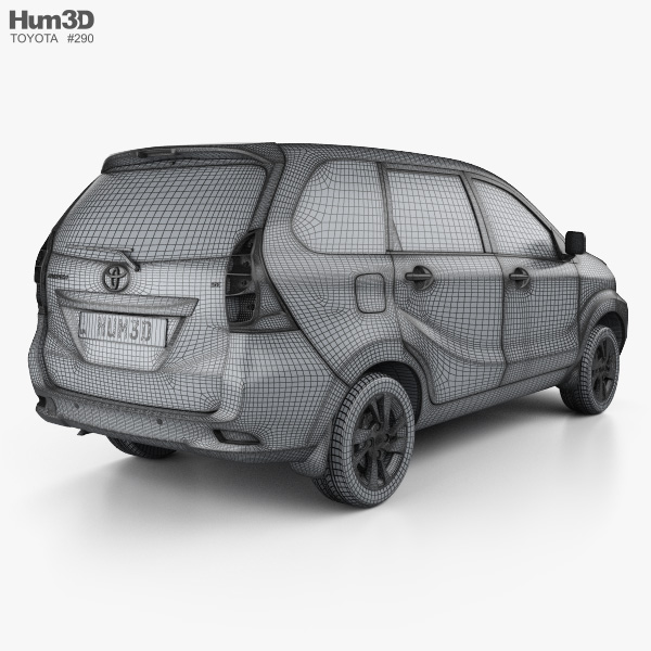 Toyota Avanza SE 2018 3D model - Download Van on 3DModels.org