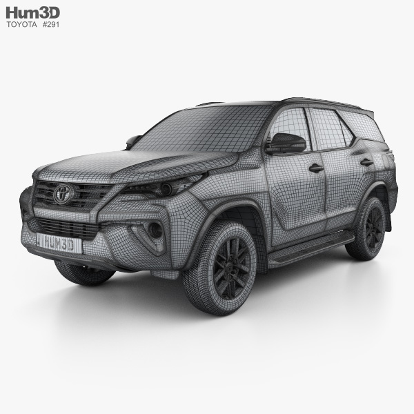 Toyota Fortuner VXR 2019 Modelo 3D - Descargar Crossover SUV activado ...