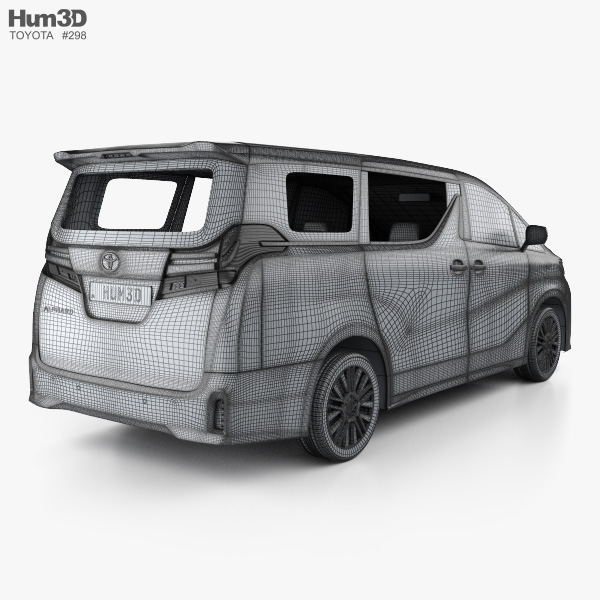 Toyota Alphard 2018 3D model - Download Van on 3DModels.org