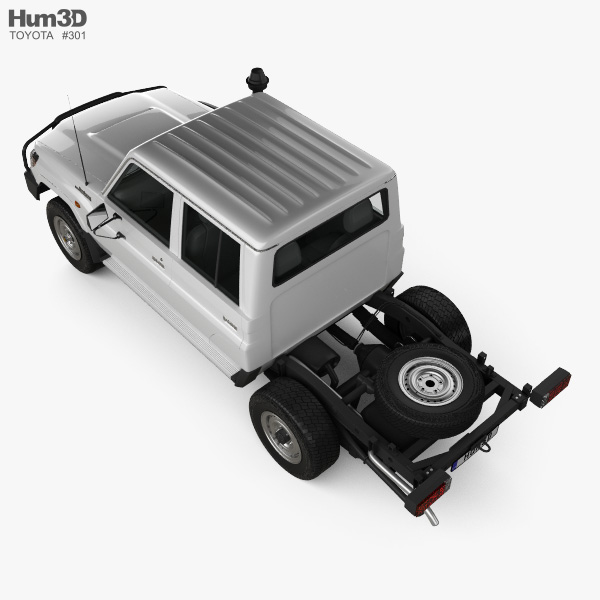 Toyota Land Cruiser (VDJ79R) Double Cab Chassis 2016 3D model ...