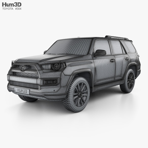Toyota 4Runner Limited 2019 3D model - Download Crossover SUV on ...
