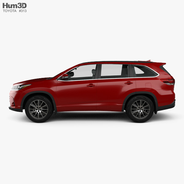 Toyota Highlander SE 2018 3D model - Download Crossover SUV on 3DModels.org
