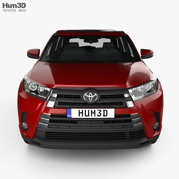 Toyota Highlander SE 2018 3D model - Download Crossover SUV on 3DModels.org