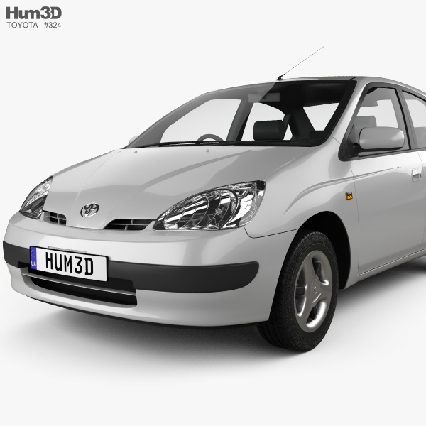 Toyota Prius (JP) 2000 3D 모델 - 다운로드 Sedan on 3DModels.org
