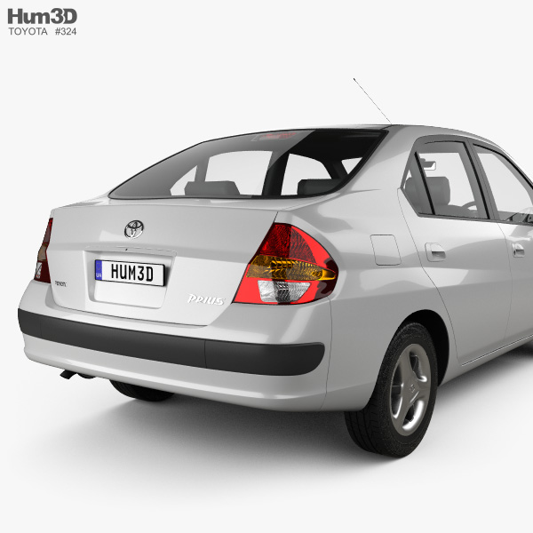 Toyota Prius (JP) 2000 3D 모델 - 다운로드 Sedan on 3DModels.org