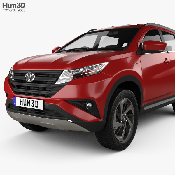 Toyota Rush S 2021 3D model - Download Crossover SUV on 3DModels.org