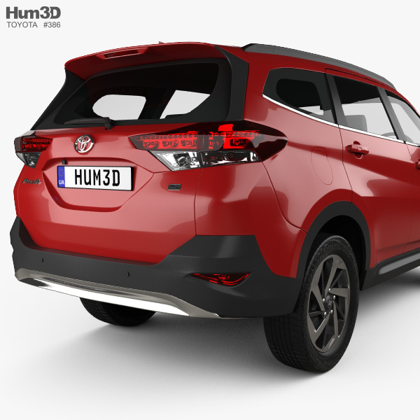 Toyota Rush S 2021 3D model - Download Crossover SUV on 3DModels.org