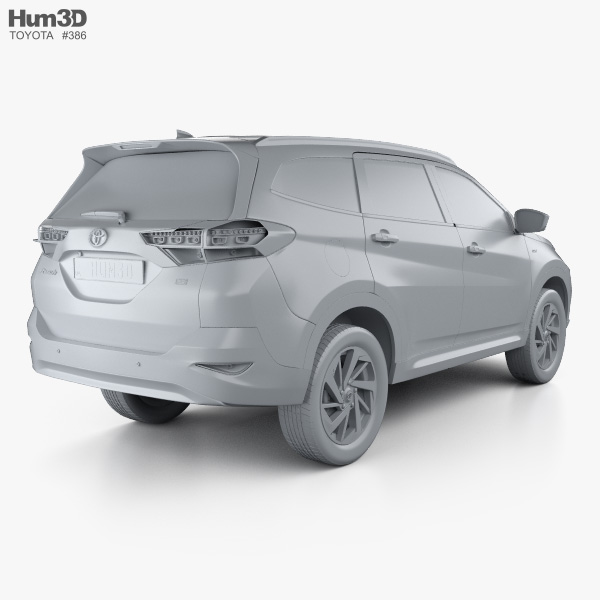 Toyota Rush S 2021 3D model - Download Crossover SUV on 3DModels.org