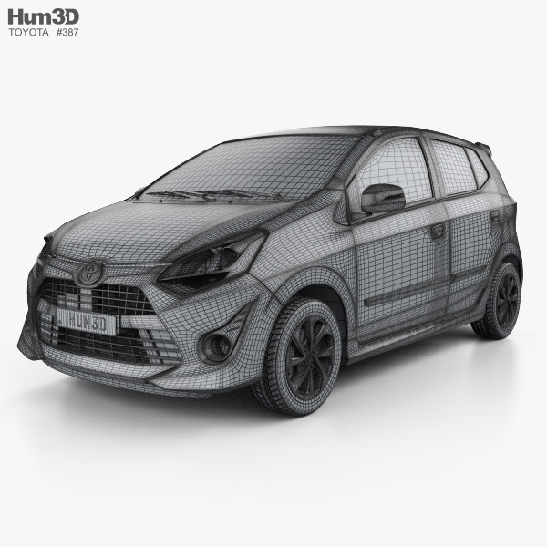 Toyota Wigo G 2021 3D model - Download Hatchback on 3DModels.org