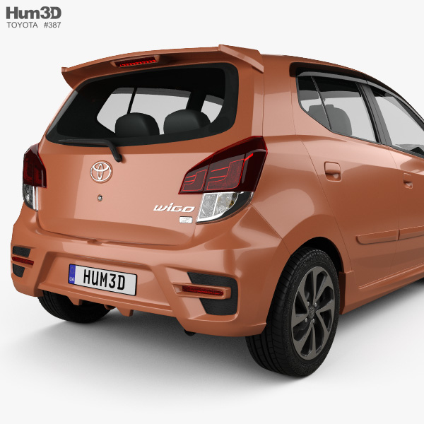 Toyota Wigo G 2021 Modelo 3D - Descargar Hatchback on 3DModels.org