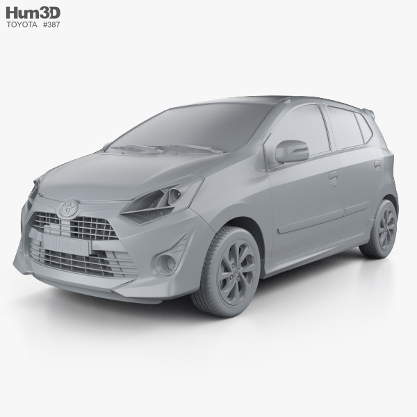 Toyota Wigo G 2021 3D model - Download Hatchback on 3DModels.org