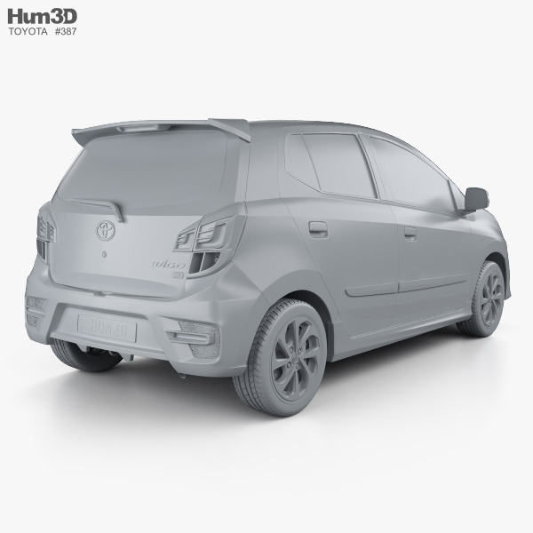Toyota Wigo G 2021 3D model - Download Hatchback on 3DModels.org
