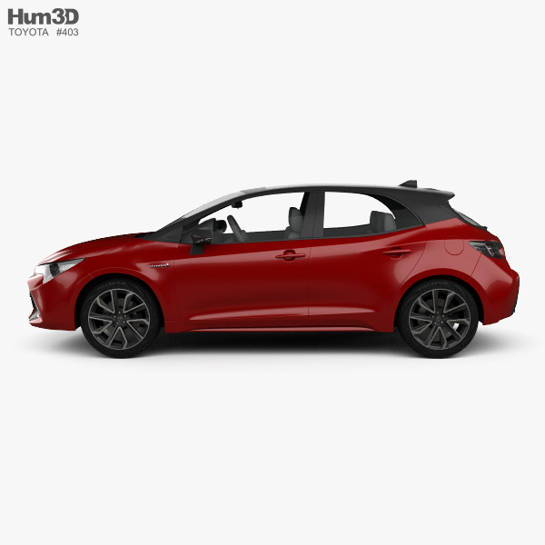 Toyota Corolla hatchback hybrid 2021 3D model - Download Hatchback on ...