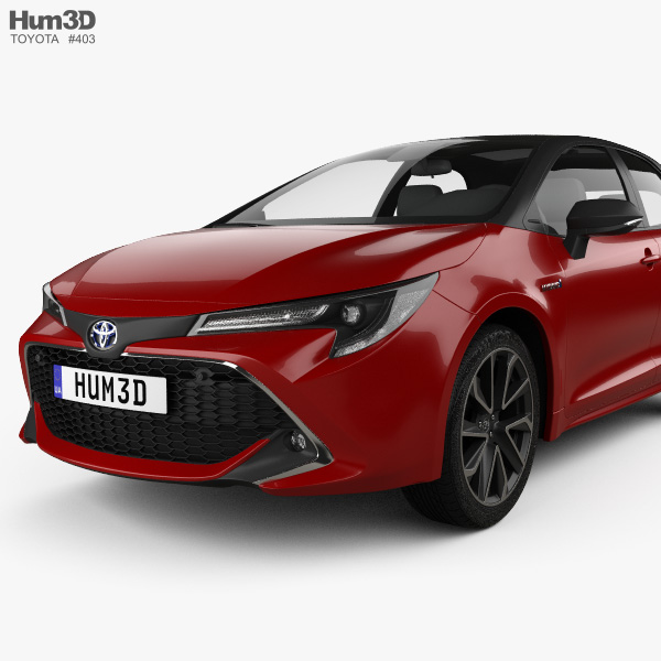 Toyota Corolla hatchback hybrid 2021 3D model - Download Hatchback on ...