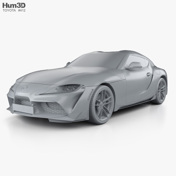 Toyota Supra US-spec 2019 3D model - Download Sports car on 3DModels.org