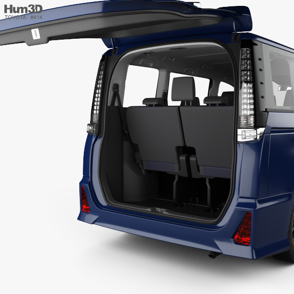 Toyota Voxy ZS with HQ interior 2017 3D model - Download Van on ...