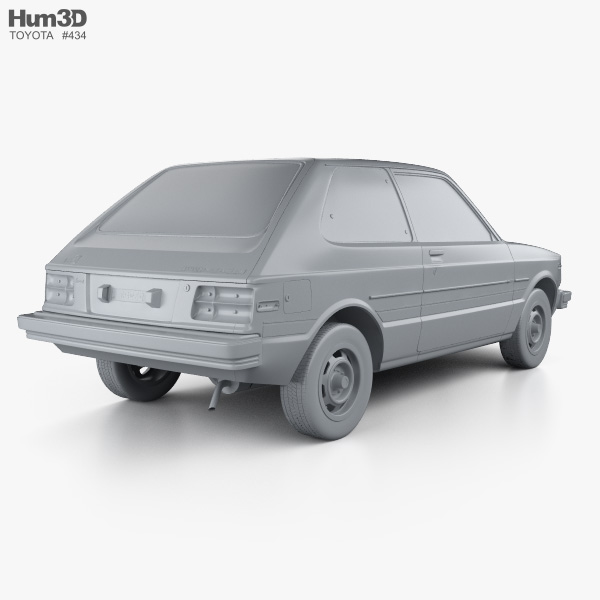 Toyota Starlet 1982 3D model - Download Hatchback on 3DModels.org