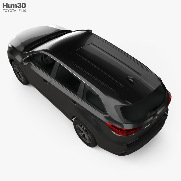 Toyota Highlander LEplus 2019 3D model - Download Crossover SUV on ...
