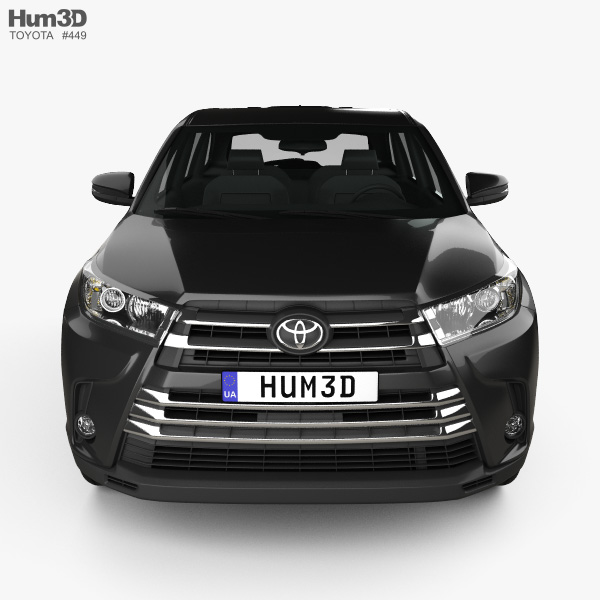Toyota Highlander LEplus 2019 3D model - Download Crossover SUV on ...