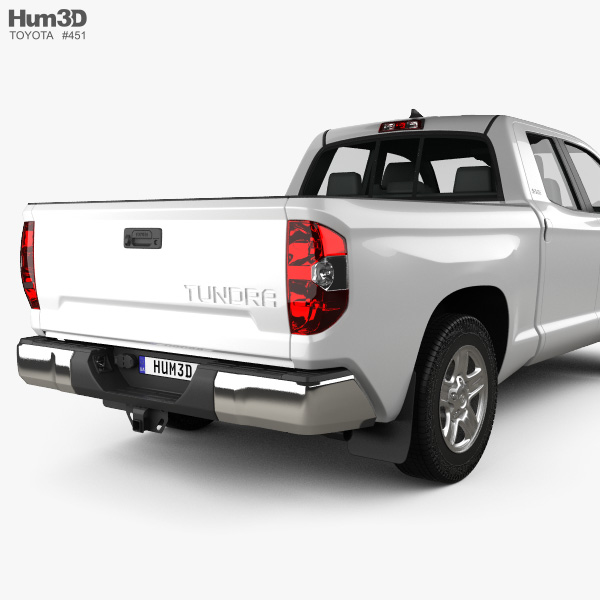 Toyota Tundra Double Cab SR5 2017 3D model - Download Pickup on ...