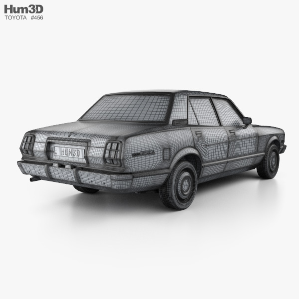 Toyota Cressida 1976 3D model - Download Sedan on 3DModels.org