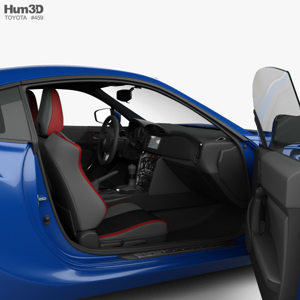 Toyota GT86 US-spec with HQ interior 2016 3D model - Download Sports ...