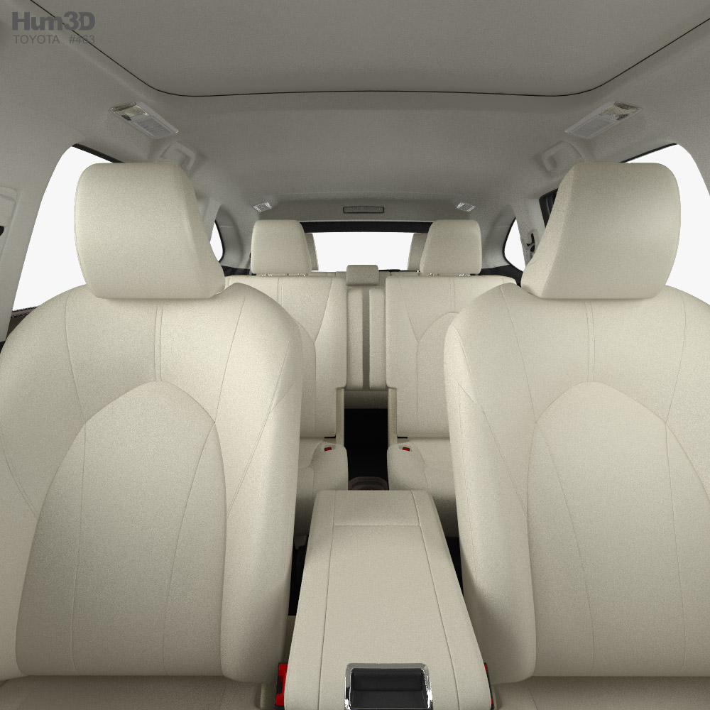 Toyota Highlander Platinum with HQ interior 2022 3D model - Download ...