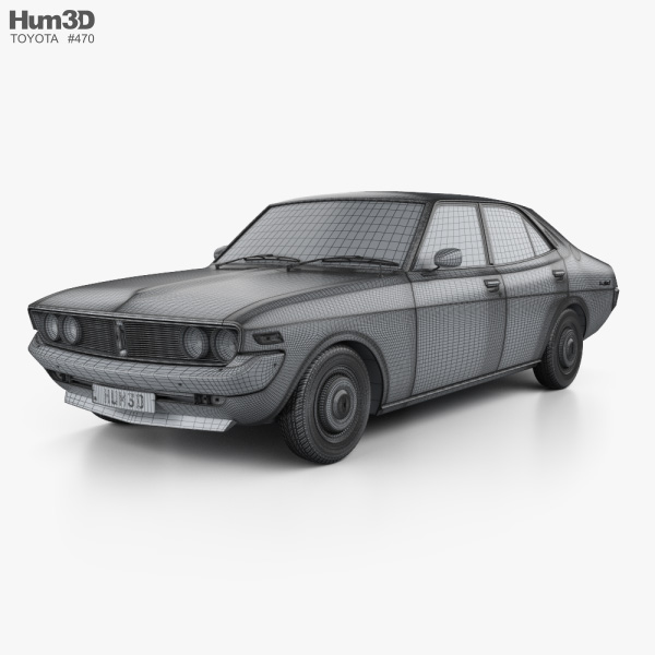 トヨタ マークII 1972 3Dモデル - ダウンロード Sedan on 3DModels.org