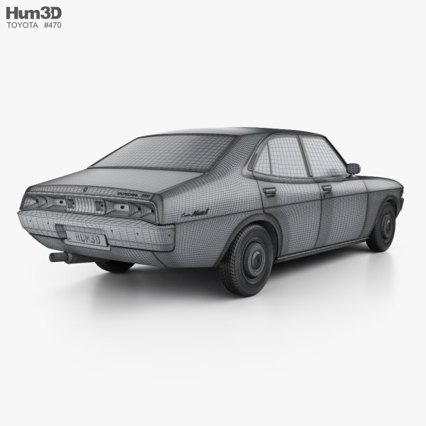 トヨタ マークII 1972 3Dモデル - ダウンロード Sedan on 3DModels.org