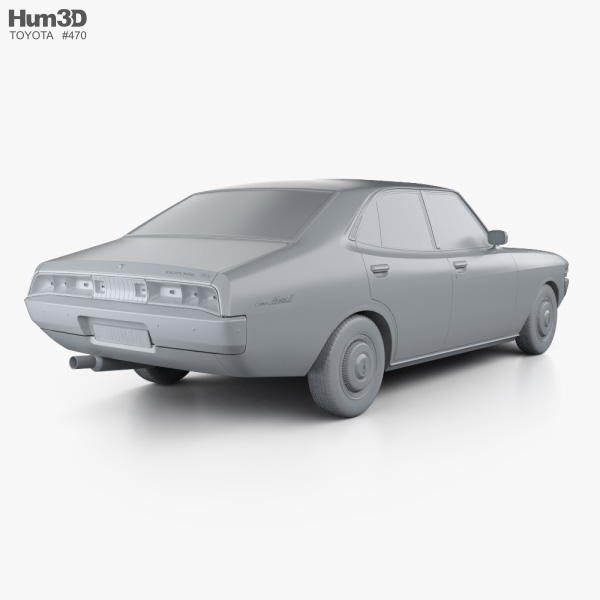 トヨタ マークII 1972 3Dモデル - ダウンロード Sedan on 3DModels.org