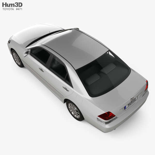 Toyota Mark II 2007 3D model - Download Sedan on 3DModels.org