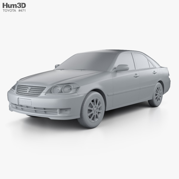 Toyota Mark II 2007 3D model - Download Sedan on 3DModels.org