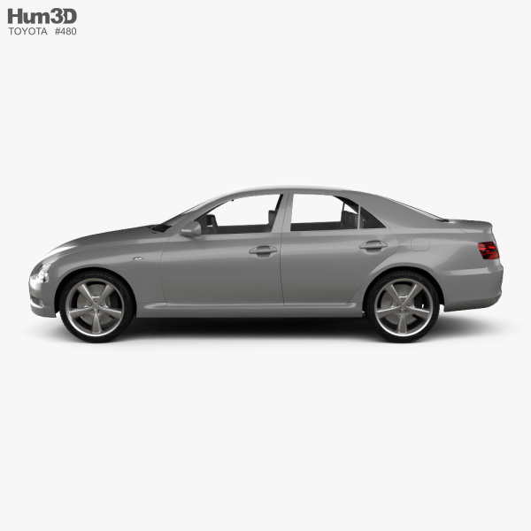 Toyota Mark X 2009 3D model - Download Sedan on 3DModels.org