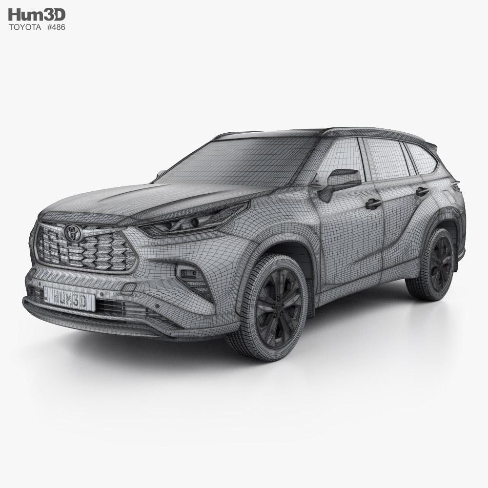 Toyota Highlander XLE 2022 Modelo 3D - Descargar Crossover SUV on ...