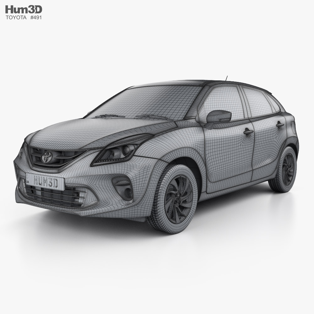 Toyota Glanza 2022 3D model - Download Hatchback on 3DModels.org