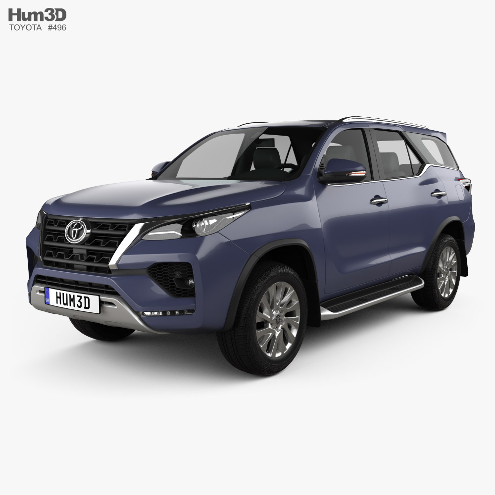 Toyota Fortuner 2023 3D model - Download Crossover SUV on 3DModels.org