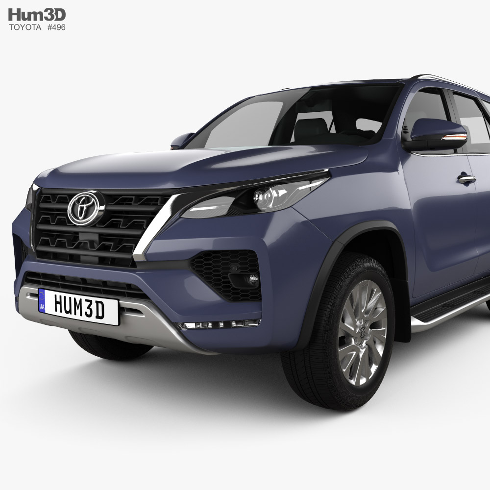 Toyota Fortuner 2023 Modèle 3D - Télécharger Crossover SUV activé ...