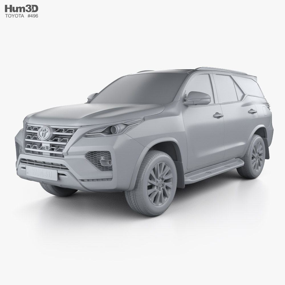 Toyota Fortuner 2023 3D model - Download Crossover SUV on 3DModels.org